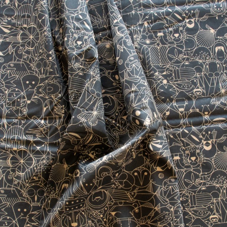 End Papers Cast Iron, Charley Harper for Birch Organic - Fabricworm