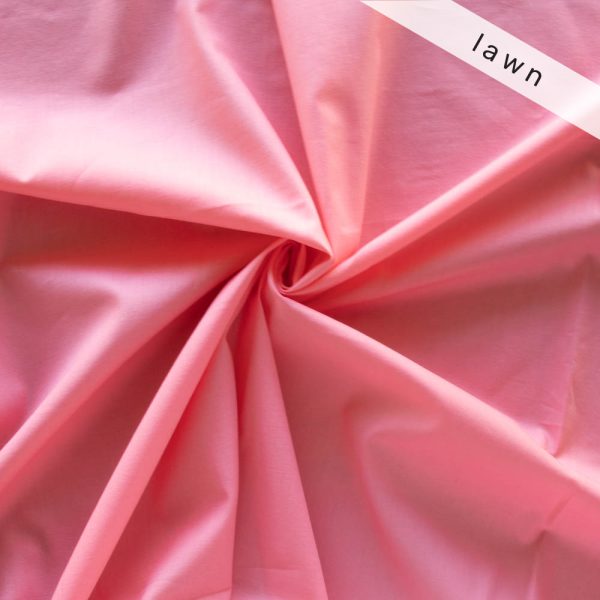 Chalk Pink Solid Lawn, There Was A Fox by Emily Isabella for Birch ...