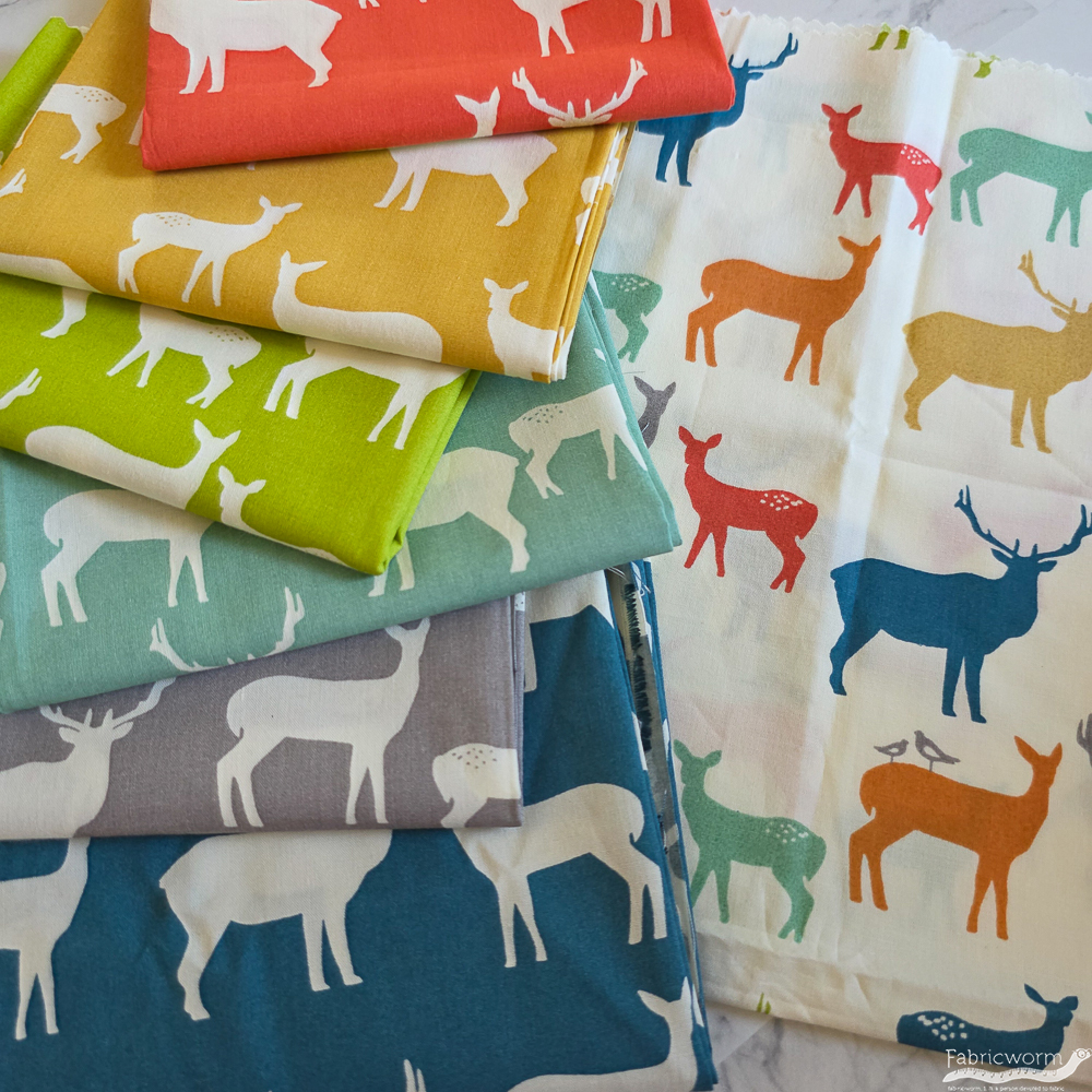 Elk Fam FAT QUARTER Bundle 7 Total by Jay-Cyn Designs for Birch Organic ...