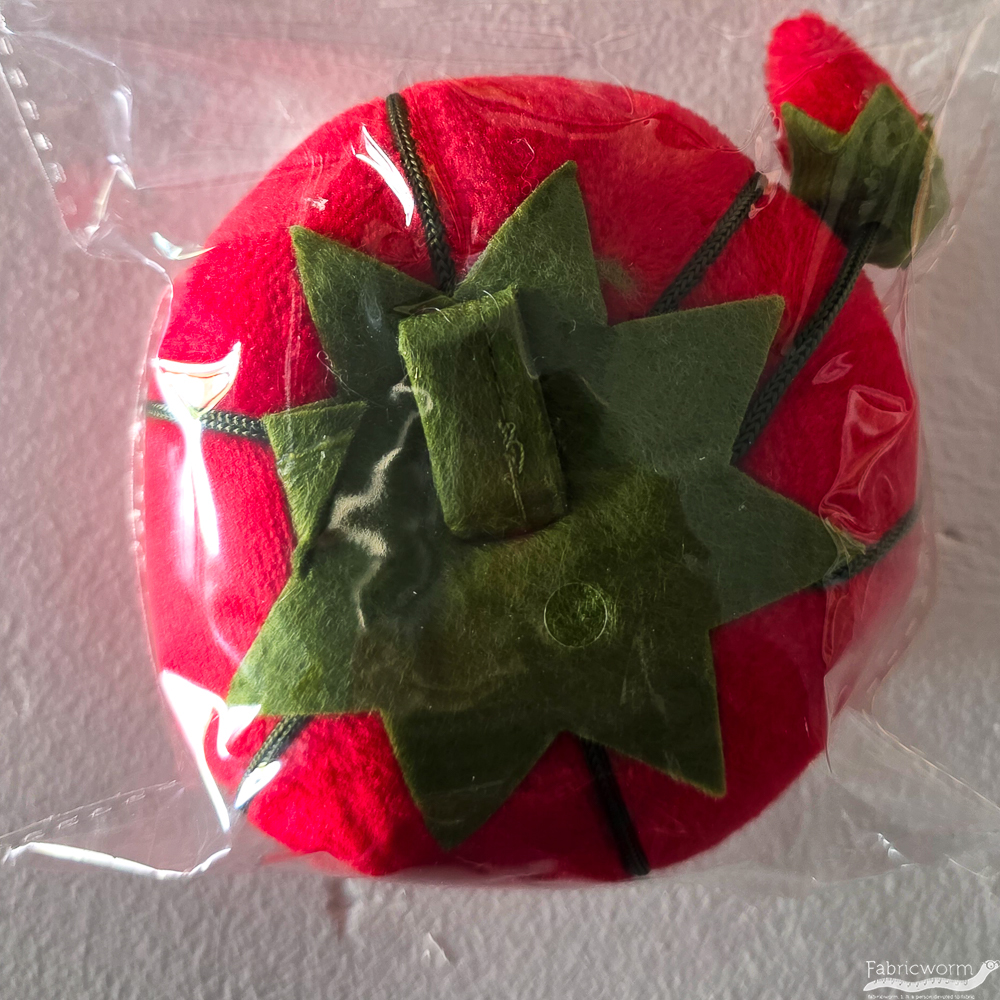 Nifty Notions Velvet Tomato Pincushion - Fabricworm