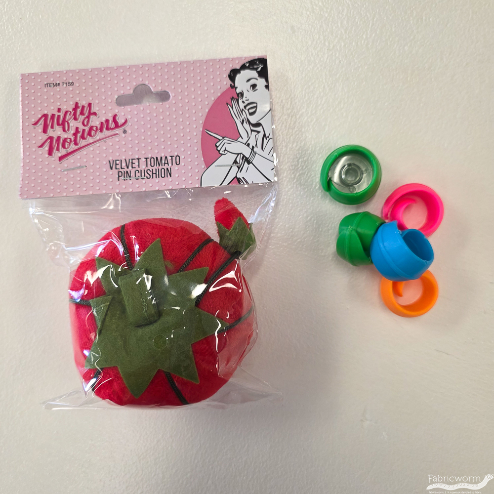 Nifty Notions Velvet Tomato Pincushion - Fabricworm