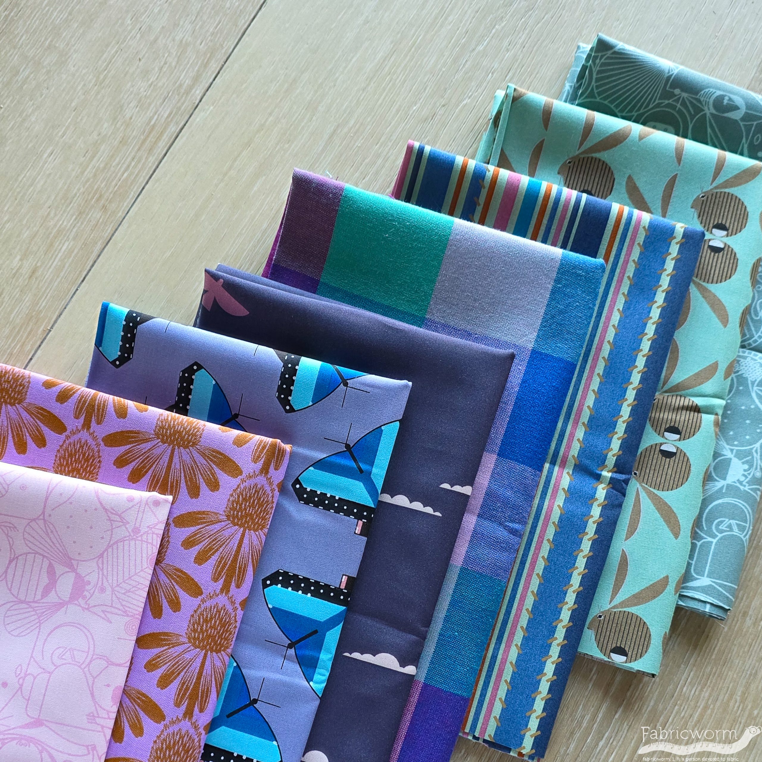 Fabricworm Prism Fat Quarter Stars Bundle 8 Total - Fabricworm