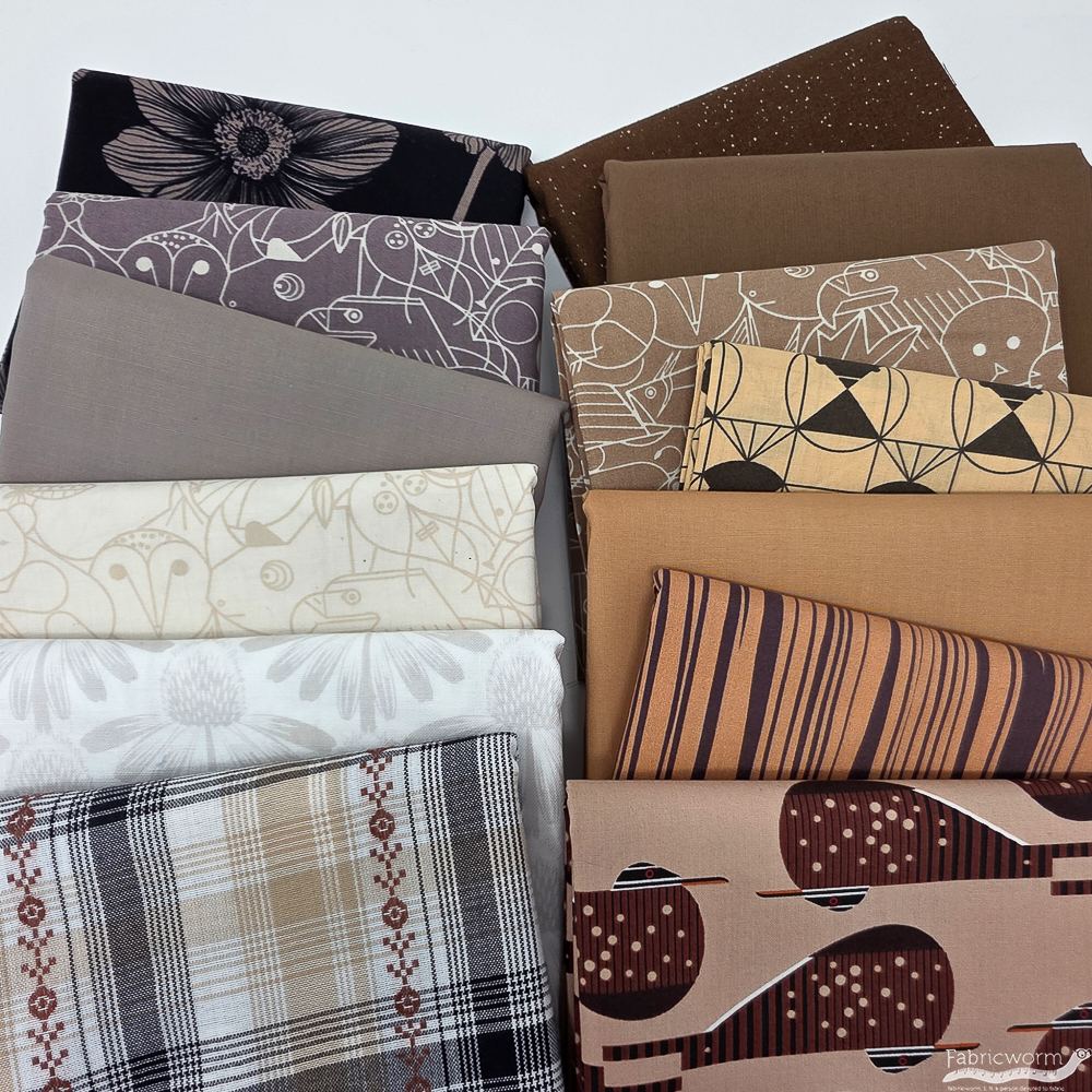 Neutral Earth Fabricworm Custom Bundle – Coordinated Browns & Creams ...